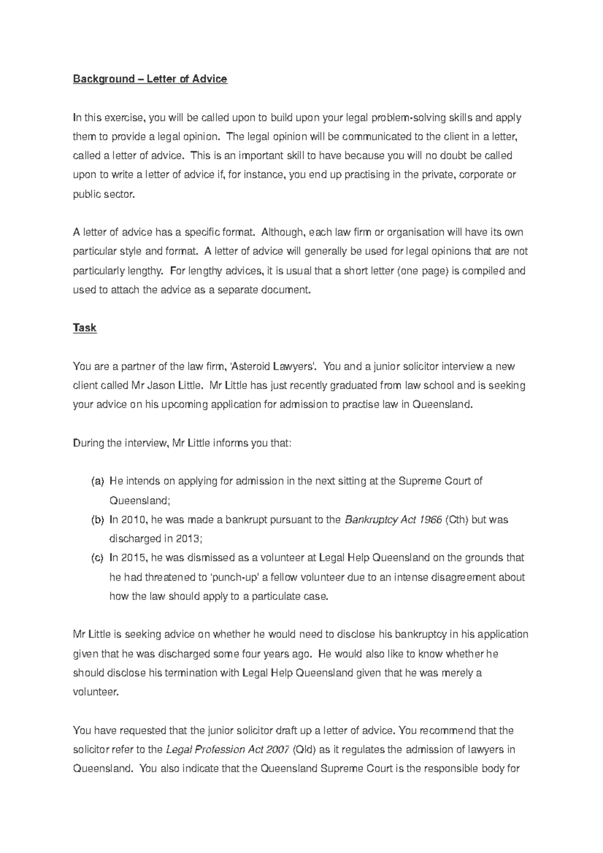 Week 11 Example Letter To Critique Background Letter Of Advice In week-11-example-letter-to-critique-background-letter-of-advice-in
