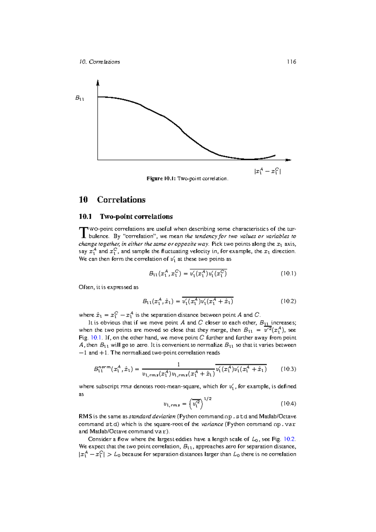 Ch9 - Fluid Mechanics course course by Prof. Lars Davidson - Correlations 116 |xA 12 xC 1 | B 11 ...