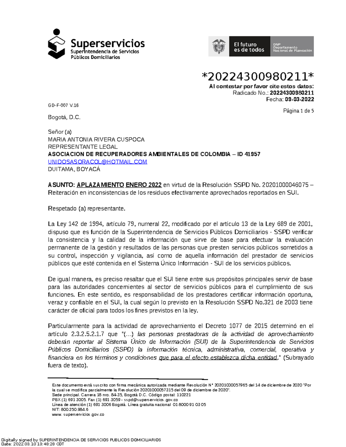 Get Compress Pdf - asdfsdf - 20224300980211 Al contestar por favor cite ...