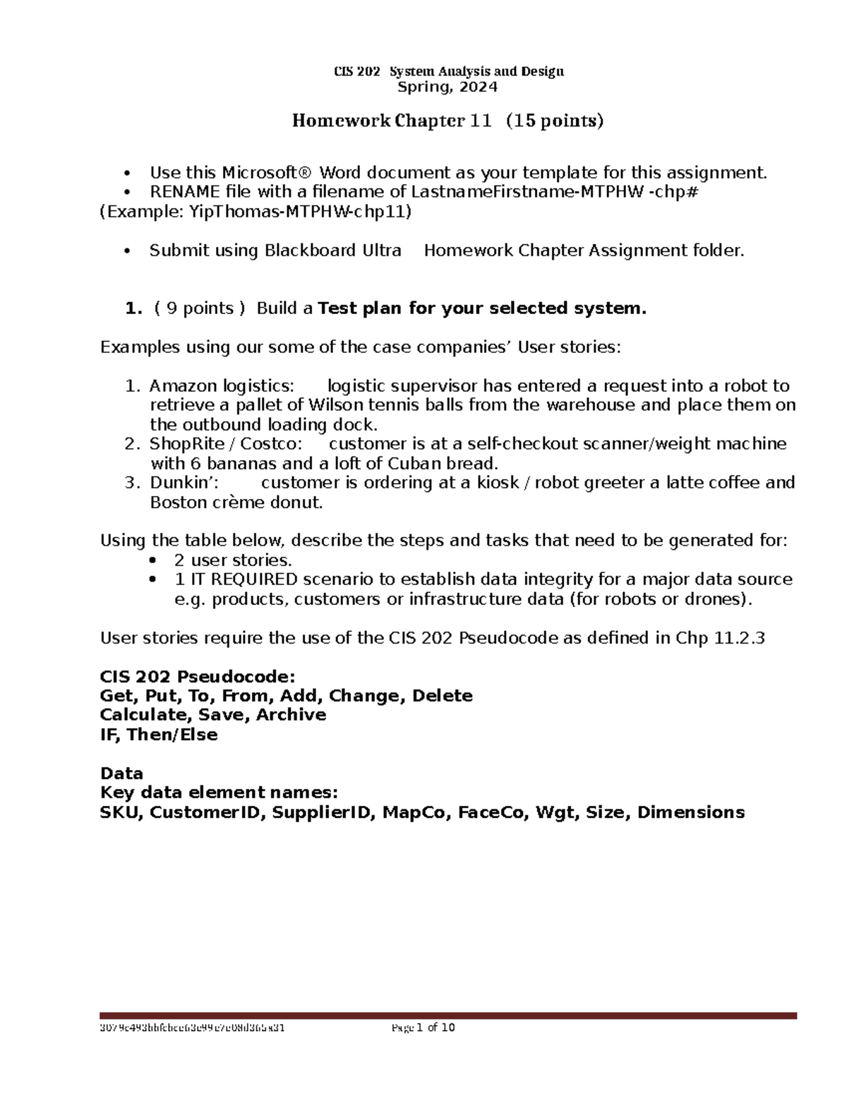 Mtphw-Chp11 Mtphw-Chp11 - Spring, 2024 Homework Chapter 11 (15 points) Use this Microsoft® Word ...