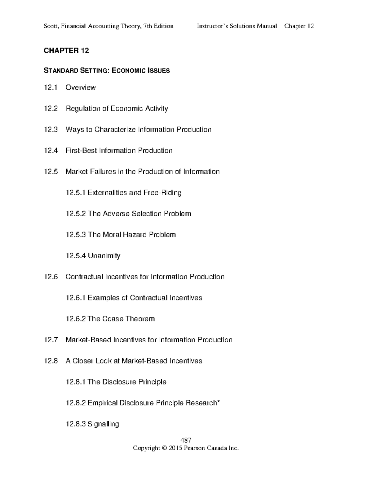 Chapter 12 question answer key - 487 CHAPTER 12 STANDARD SETTING ...