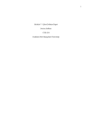 CYB 250 Module Two Short Response - Module Two Short Response I ...