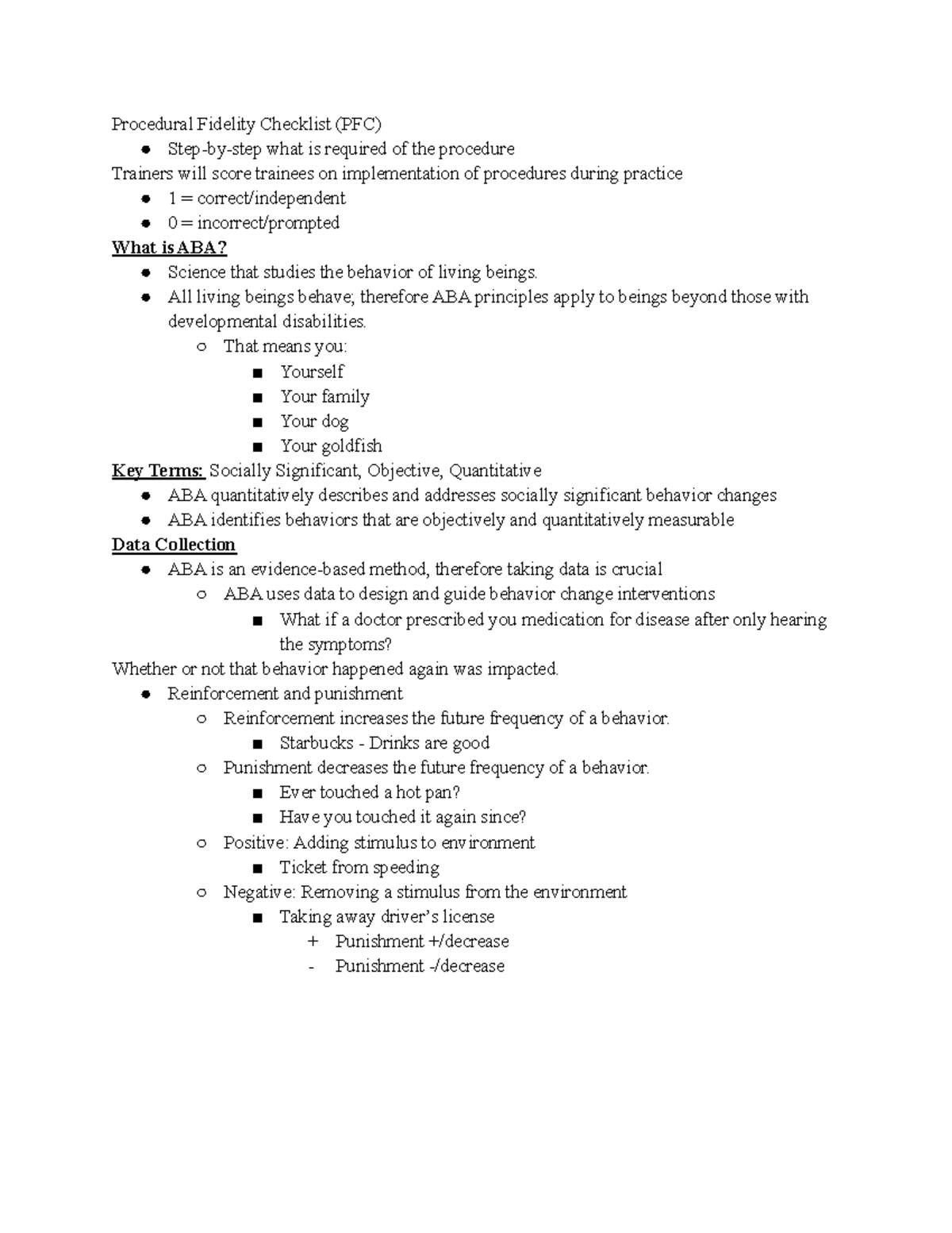 Behavior Inverventionist Training Part 1 Introduction to ABA and ...