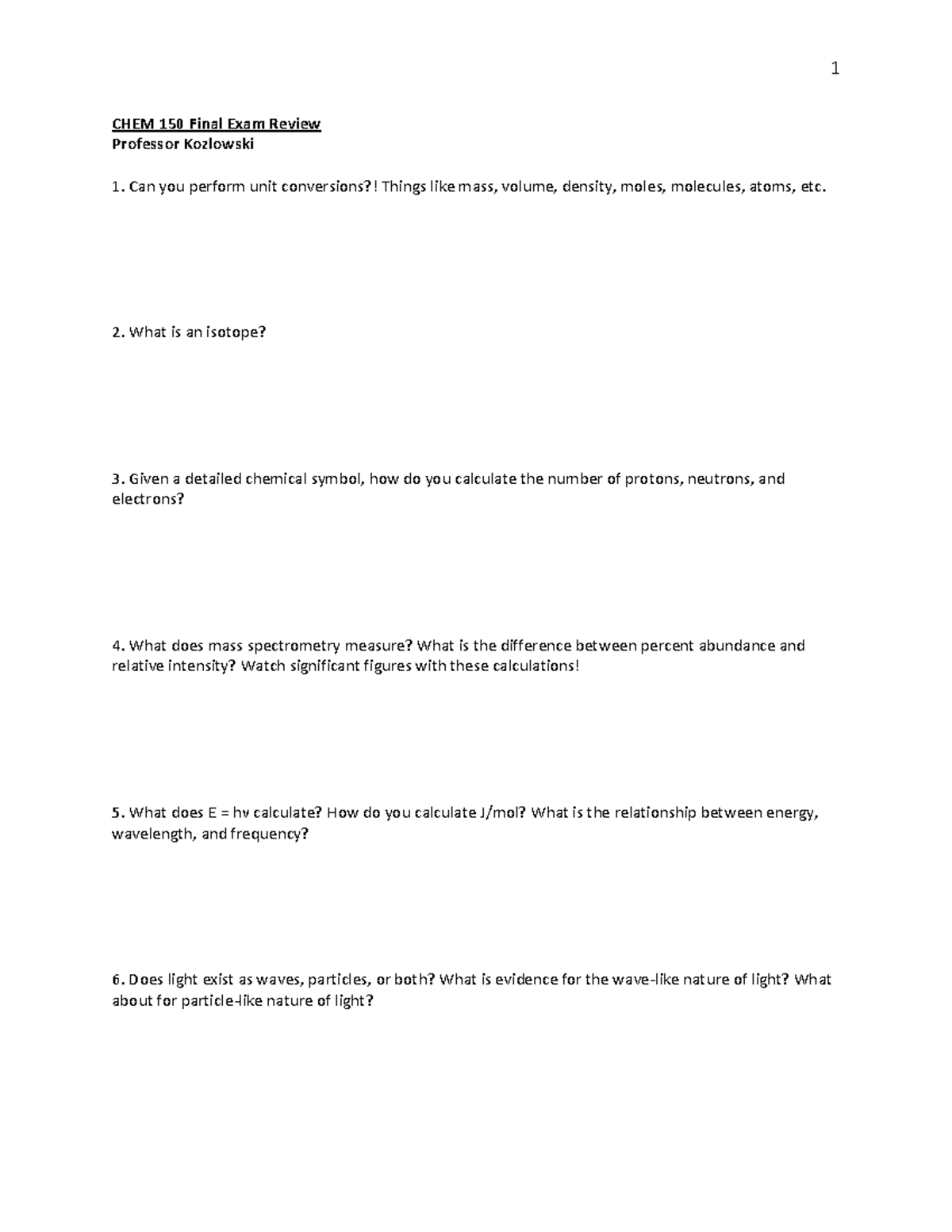 Chem Final Exam Review Warning Tt Undefined Function 32 Warning Tt Undefined Function 32 