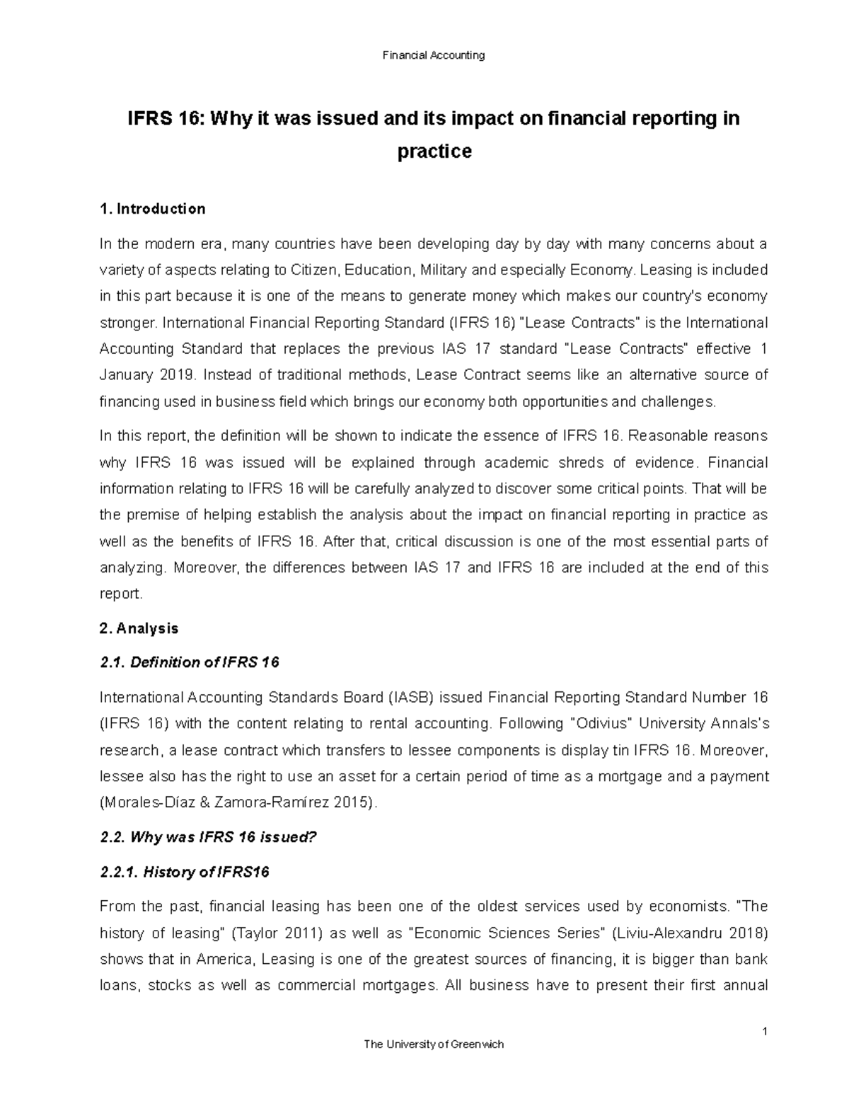 A2020.01.116 - Note - IFRS 16: Why it was issued and its impact on ...