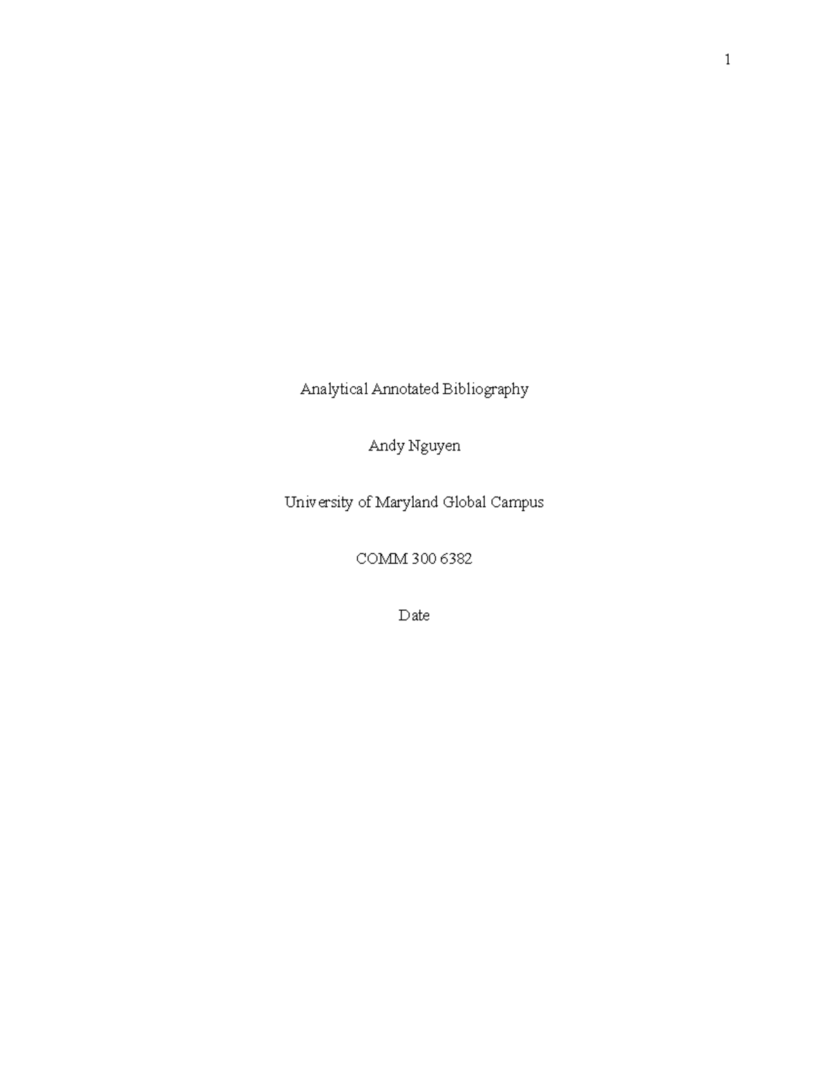 3620648 - Analytical Annotated Bibliography - Analytical Annotated ...