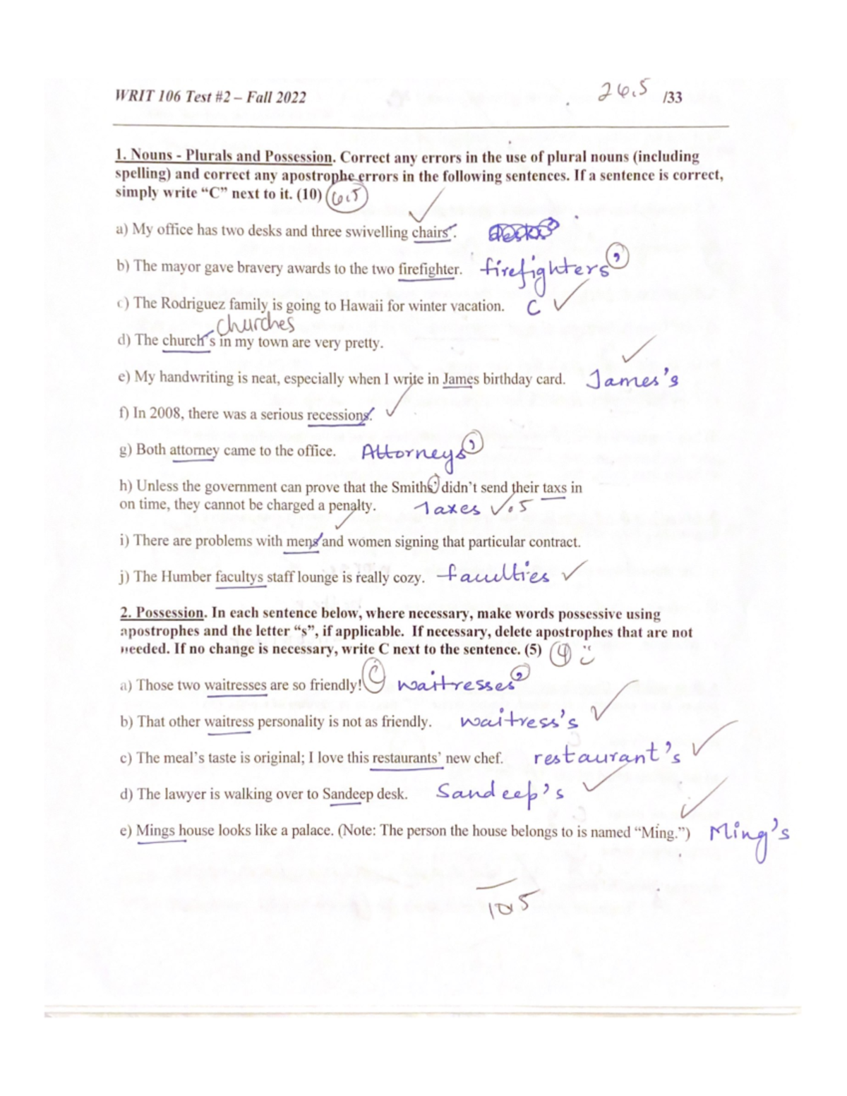 WRIT 106 Test 2 - WRIT 106 Test 2 - WRIT 100 - Studocu