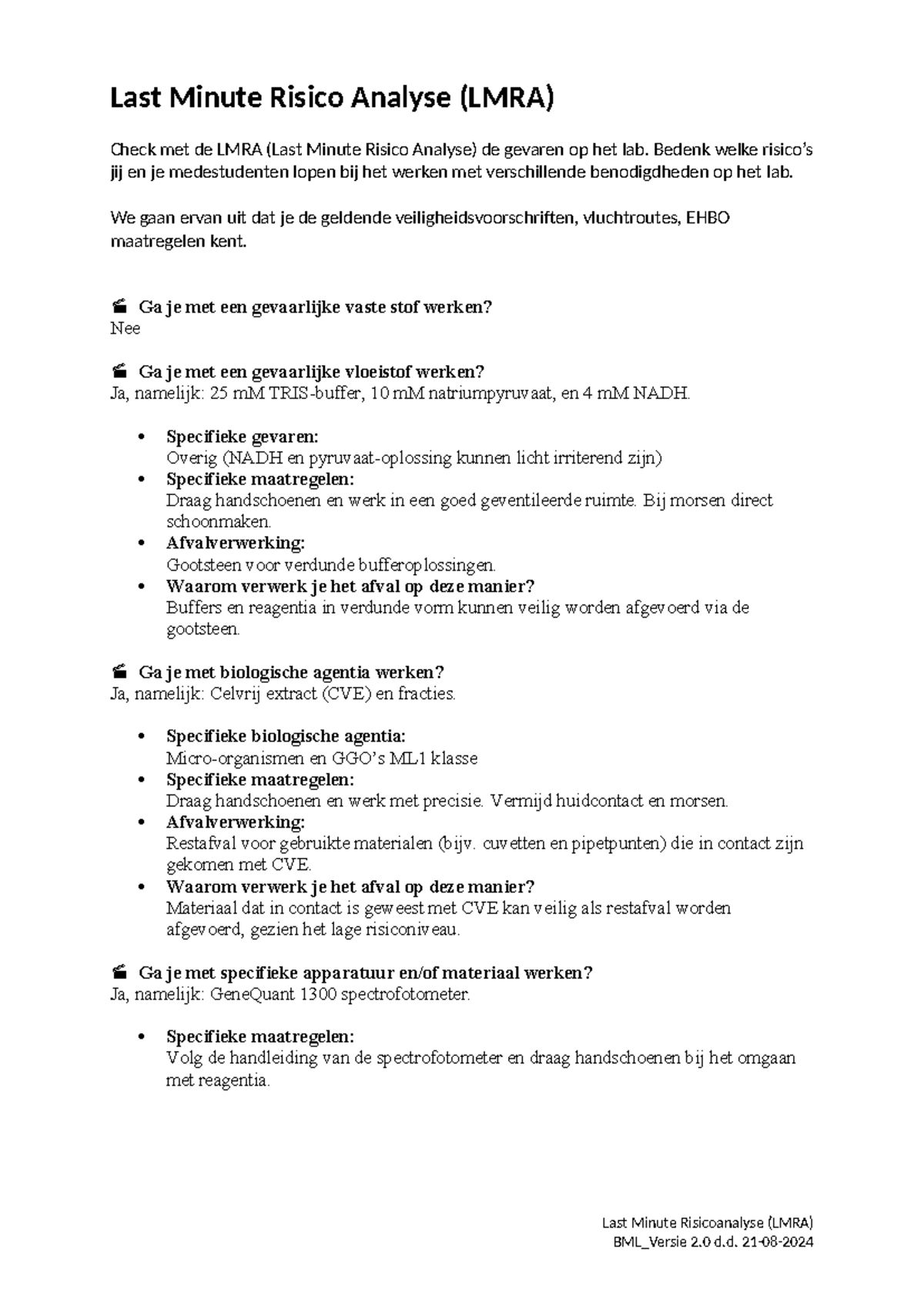 LMRA+exp+2 - LMRA BCH - Last Minute Risico Analyse (LMRA) Check met de ...