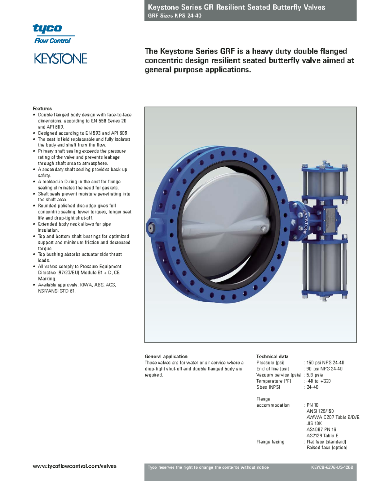 Keystone GRF Specification Sheet - The Keystone Series GRF is a heavy ...
