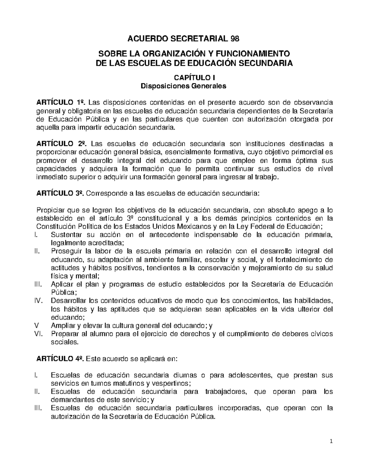Acuerdo 981 - Ayuda para estudio de as sep - ACUERDO SECRETARIAL 98 ...