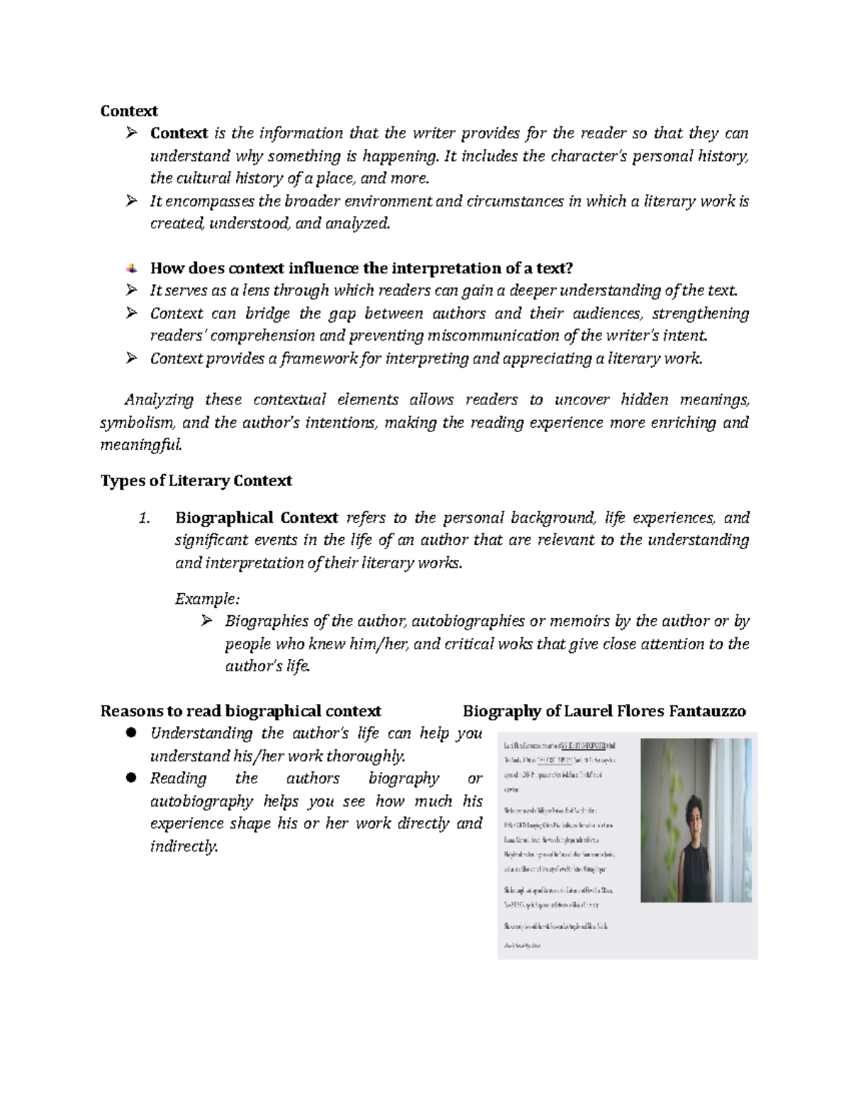 Context - For documents - Context Context is the information that the ...