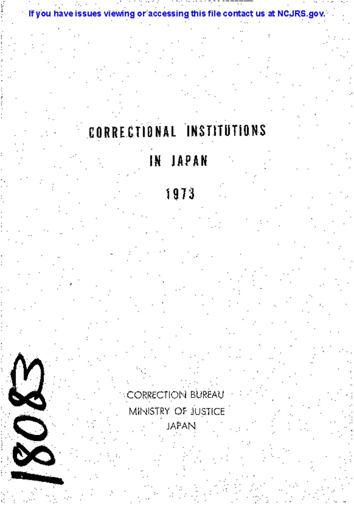 18083 Ncjrs - notes - CORRE CTIONAL INSTITUTIONS IN JAPAN 1913 ...