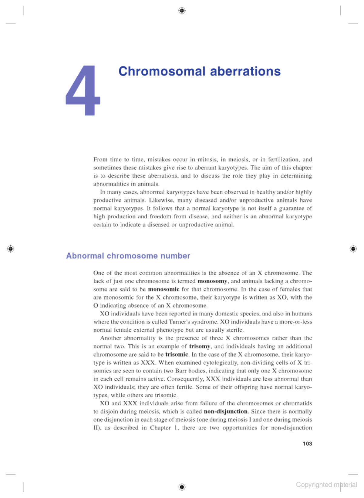 Chromosome and Chromosomal Aberrations - Genetika Veteriner - Studocu