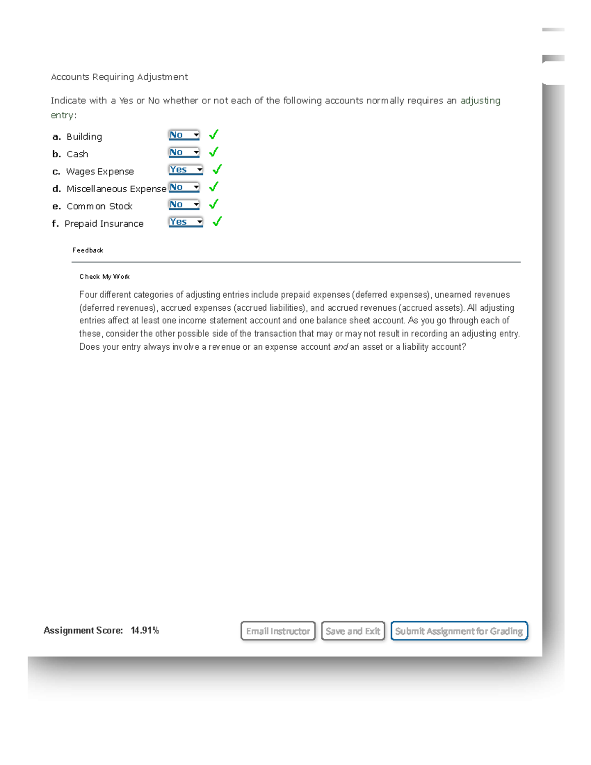 Pg 4 - MOD 2 ASSIGNMENT - Accounts Requiring Adjustment Indicate with a ...