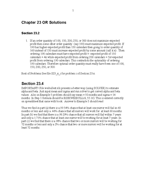 Chapter 22 - Chapter 22 OR Solutions See .igx files for Process model ...