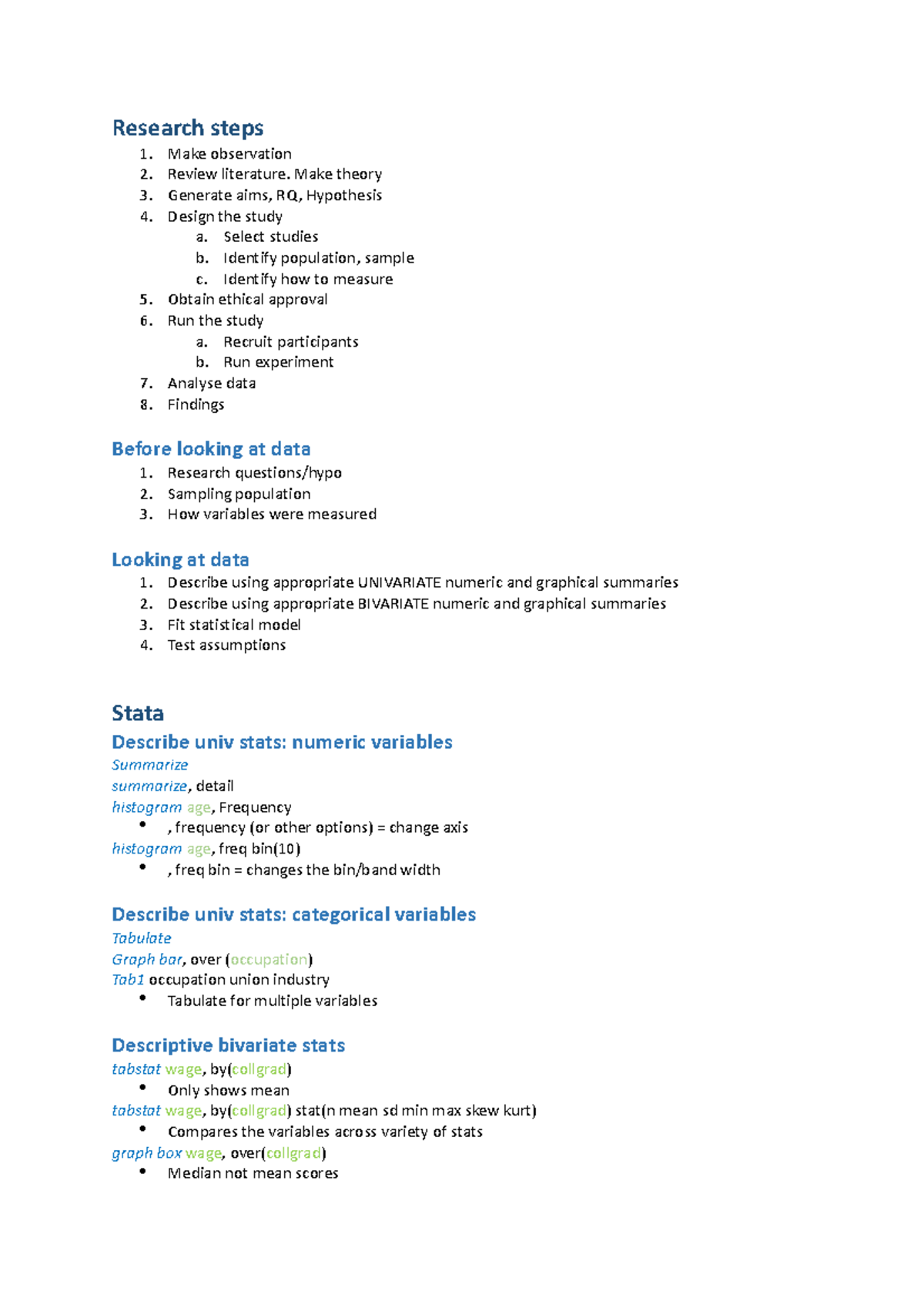 Week 1 Revision - PSYU2248 - MQ - Studocu
