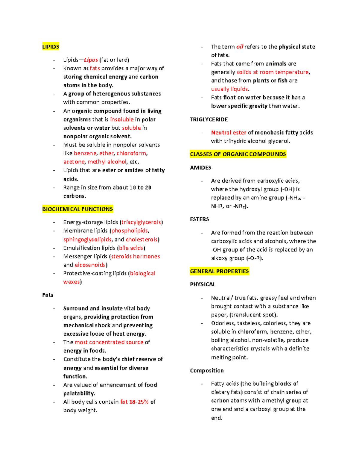 Lipids - LIPIDS Lipids—Lipos (fat or lard) Known as fats provides a ...