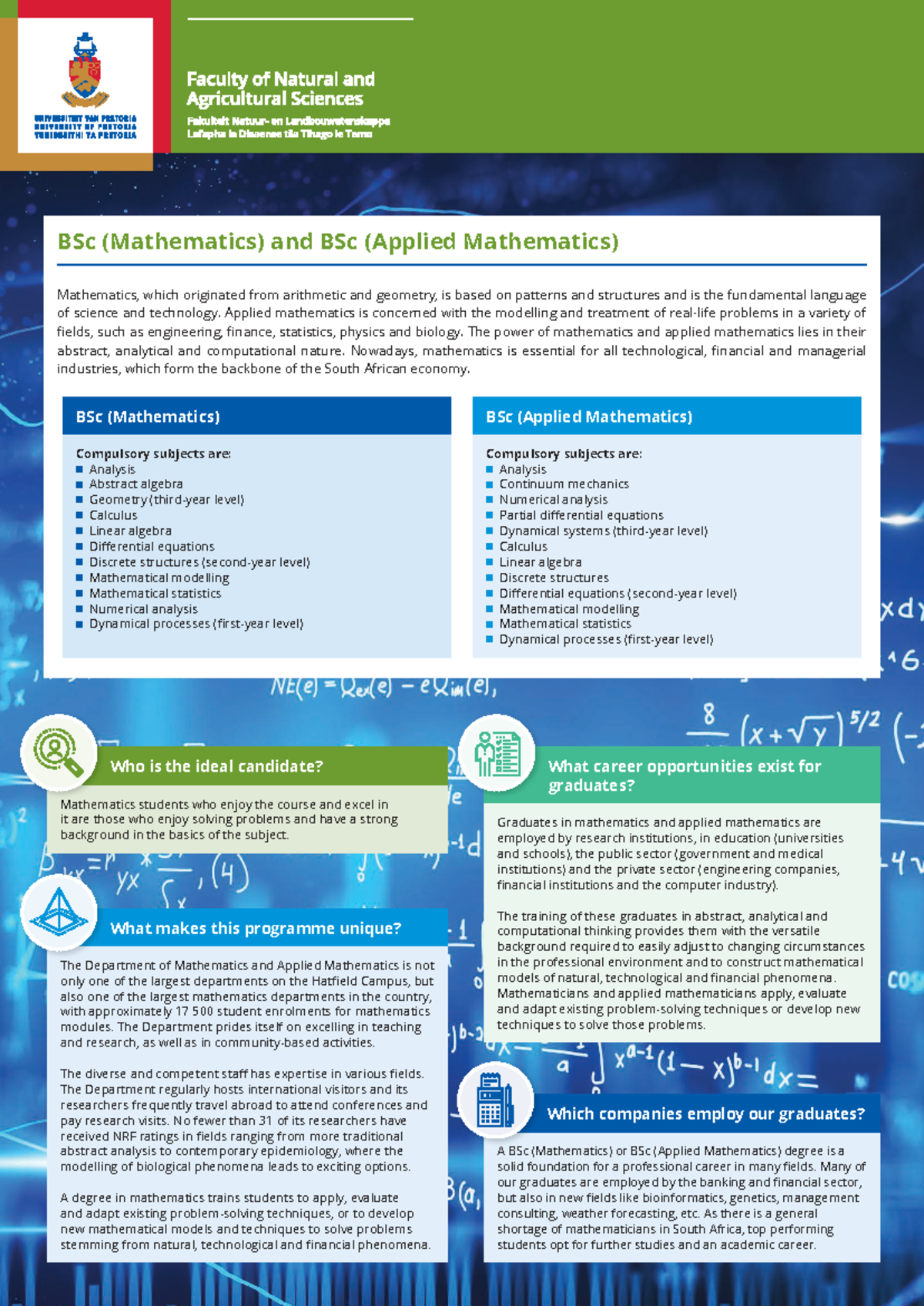 Bsc applied mathematics and mathematics - BSc (Mathematics) and BSc ...