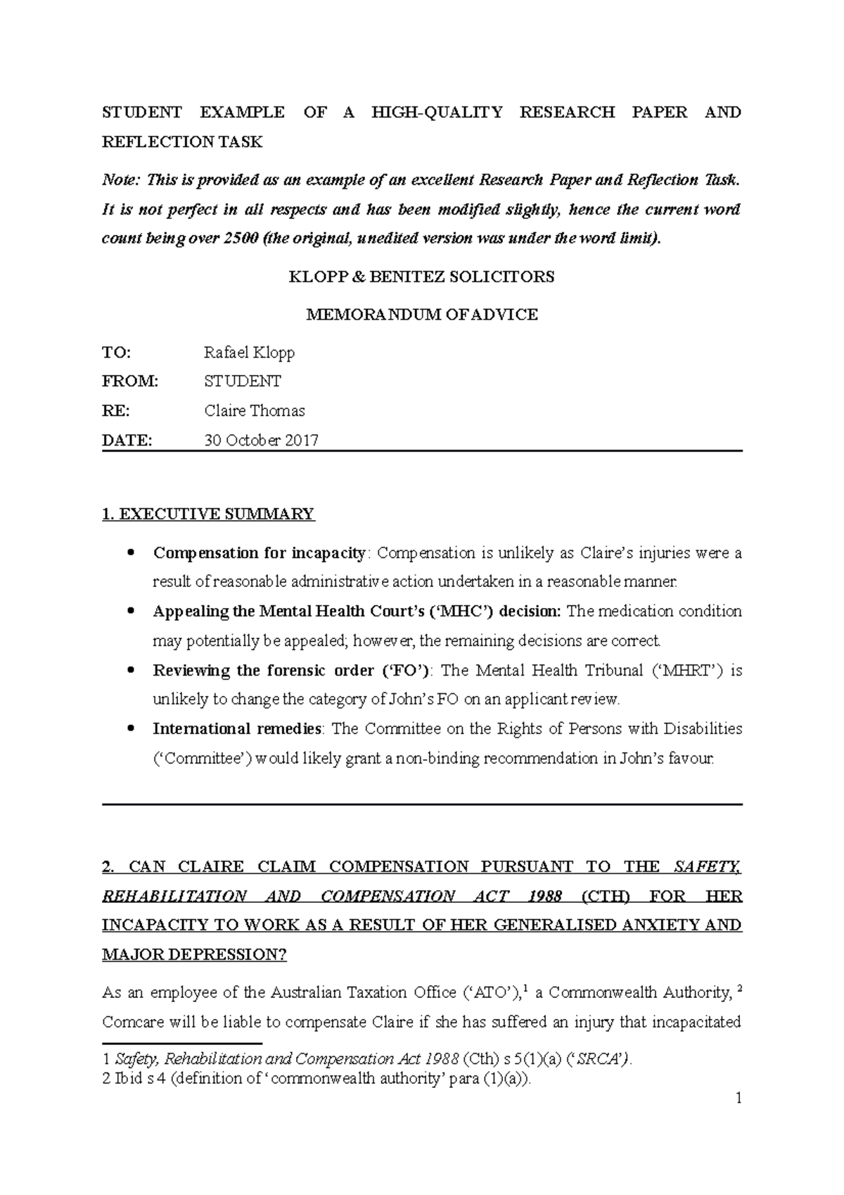 Exam 5 May 2017, questions and answers - STUDENT EXAMPLE OF A HIGH ...