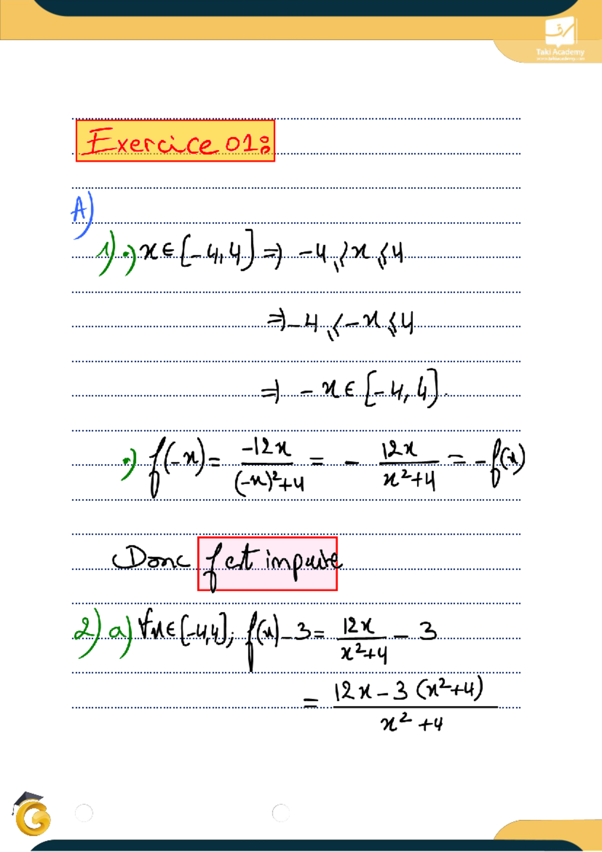 65ef24062 c55c séance de révision ds2 - trigonométrie et généralités sur les fonctions - Studocu