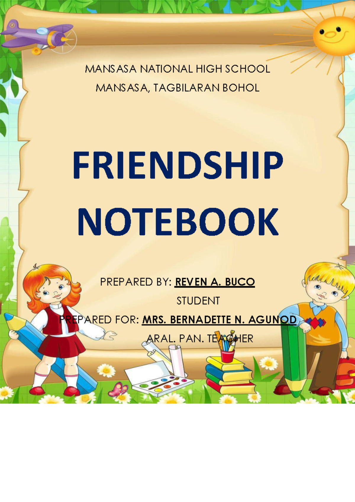 Filipino Final Output - MANSASA NATIONAL HIGH SCHOOL MANSASA ...