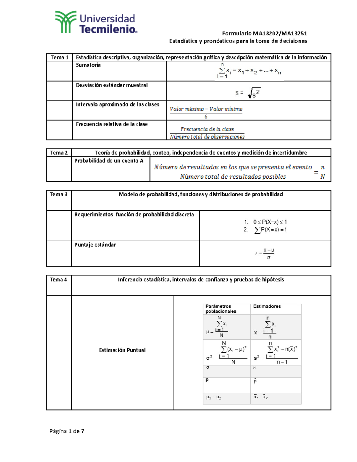Formulario Estadistica pronosticos toma decisiones - Warning: TT: undefined function: 32 Warning ...