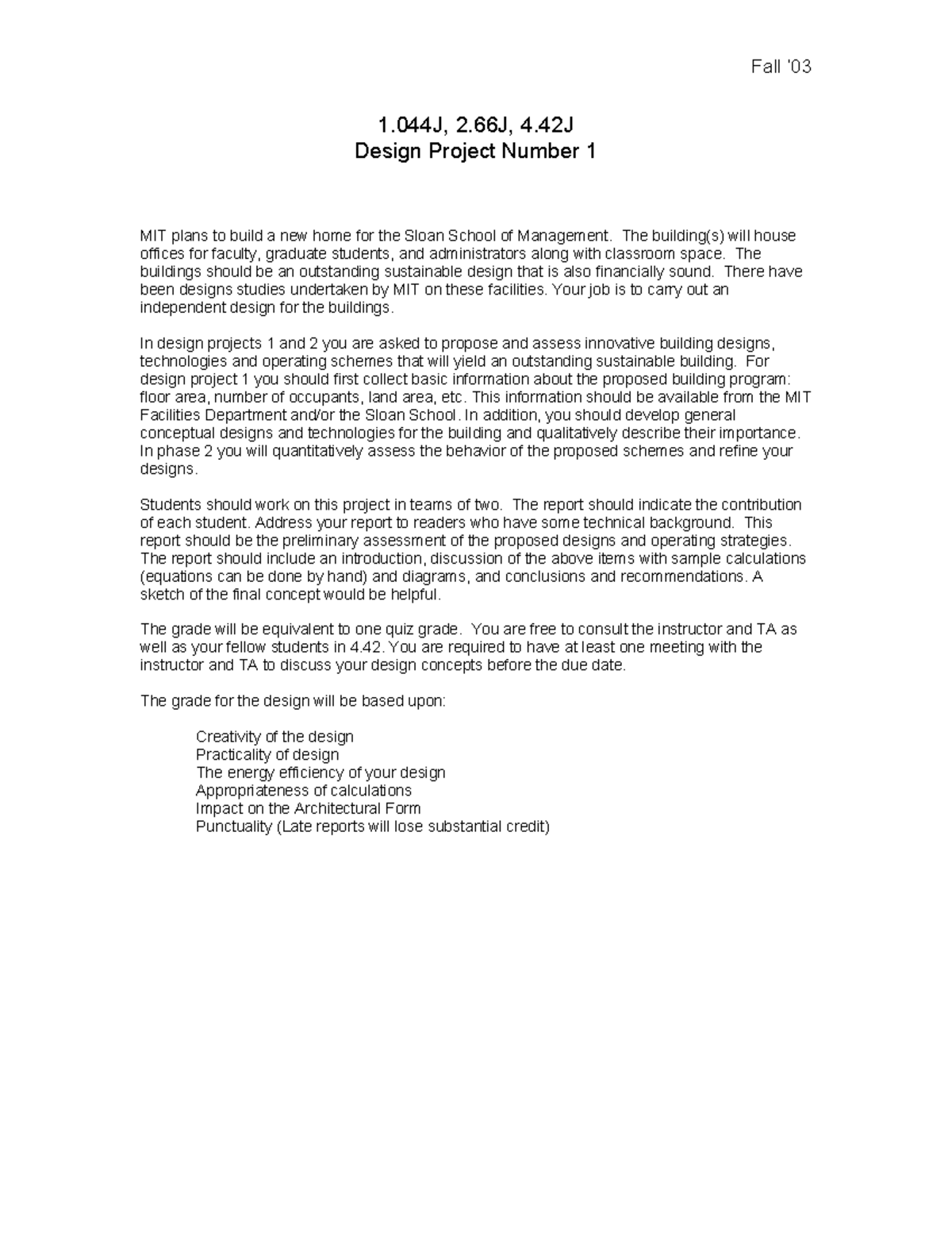 D175eb56-e212-4f90-940c-65430 cf49803 des1 - Fall ‘ 1, 2, 4 Design Project Number 1 MIT plans to ...