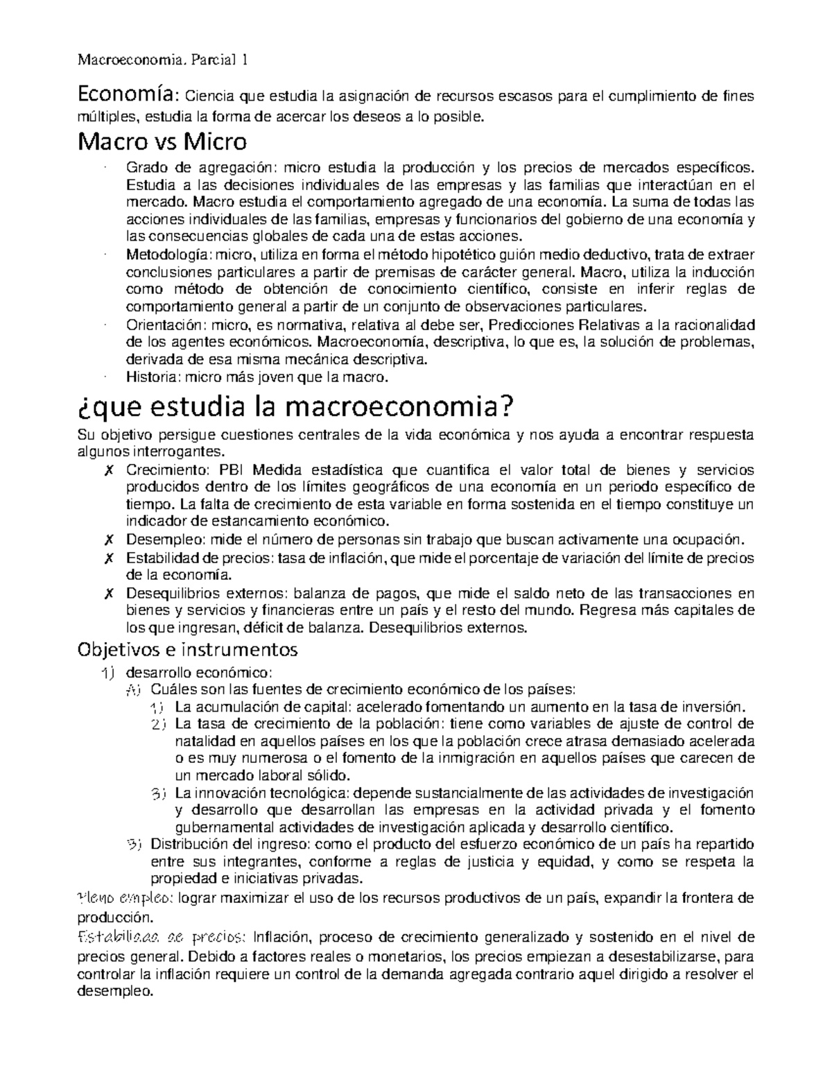 Resumen Elementos De Micro Y Macro Warning Tt Undefined Function