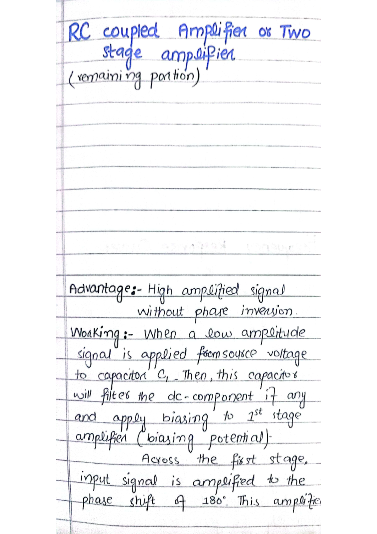 Electronics Final Notes Studocu