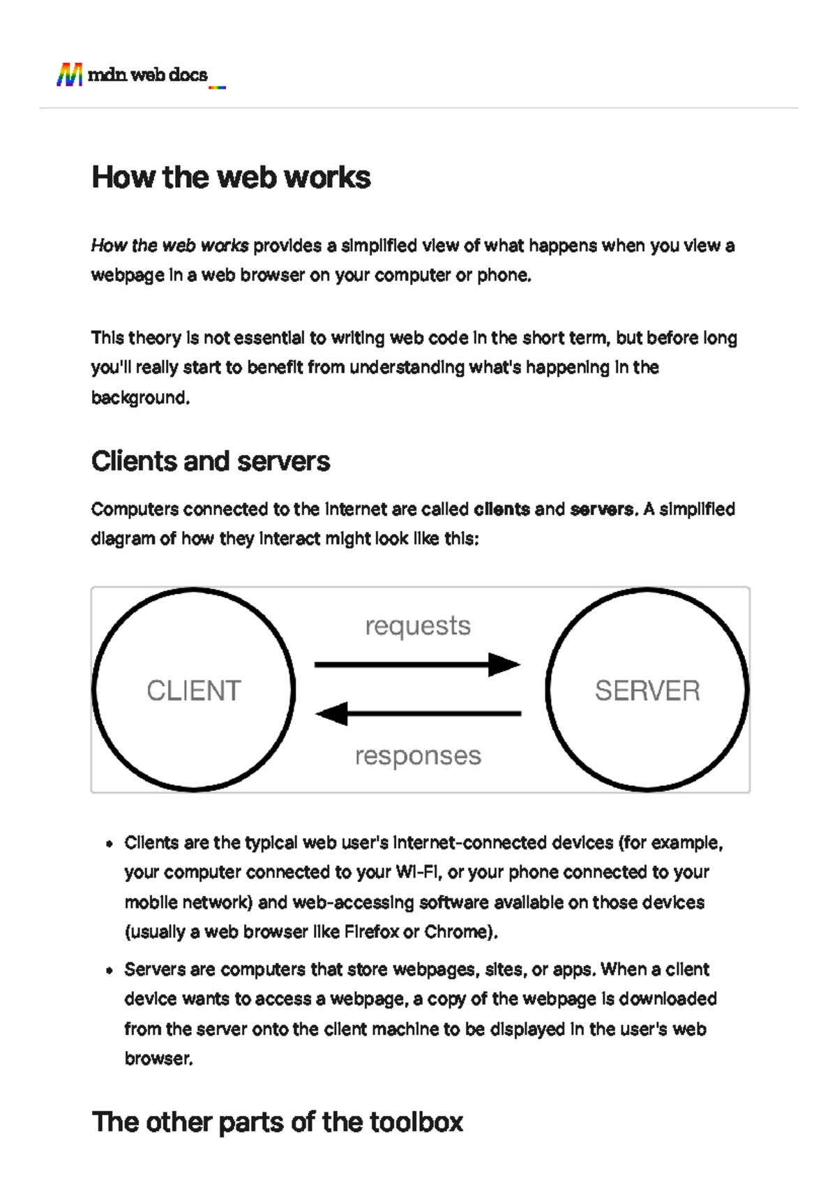 How the web works - How the web works How the web works provides a ...