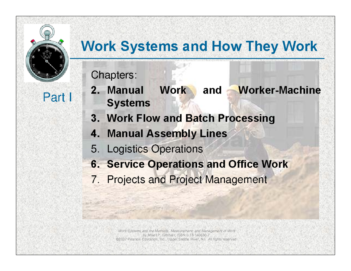 Ch02-Manual-Work-Notes 2 - Work Systems and the Methods, Measurement ...