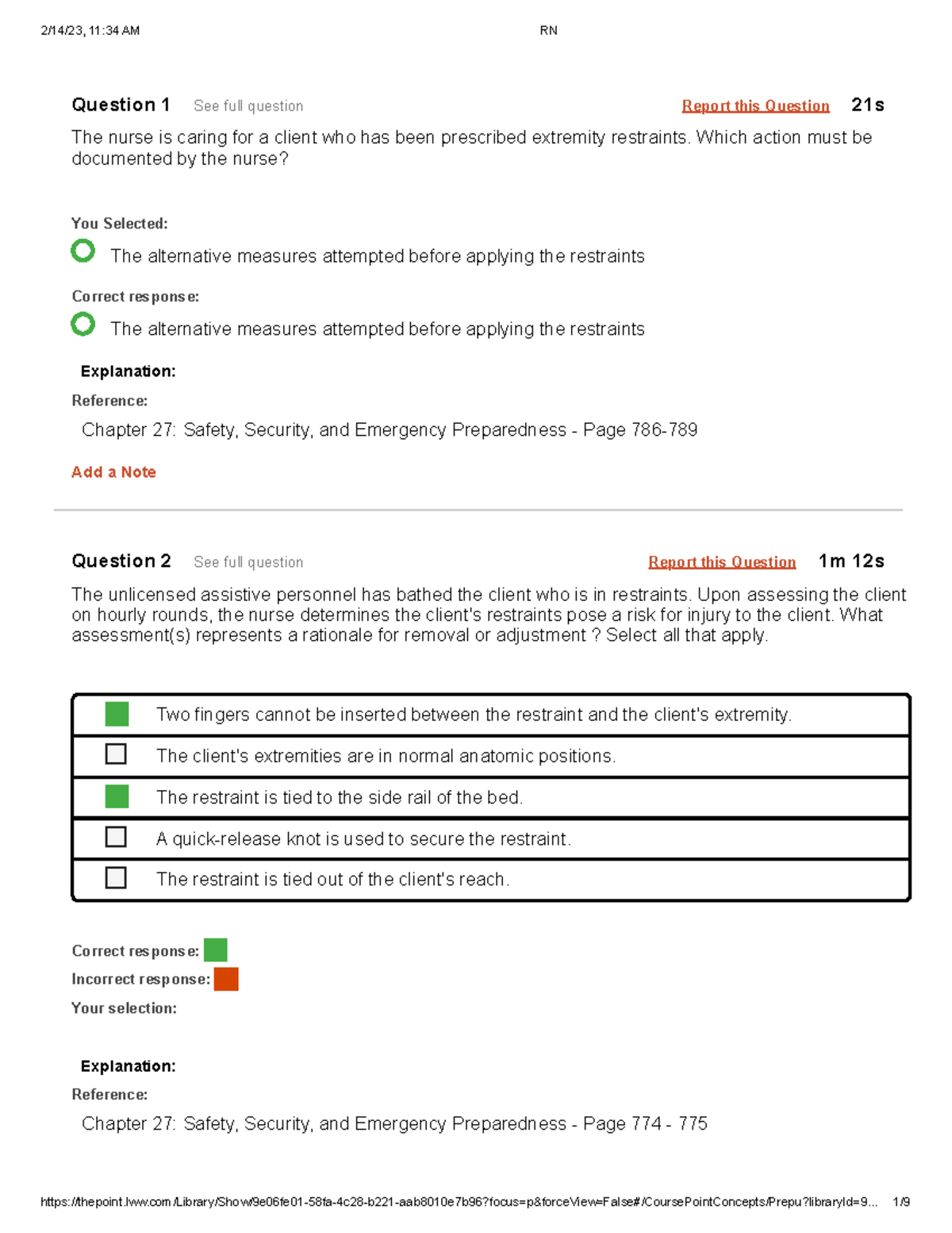 Restraint Remediation 2 - Report this Question 21s Report this Question ...