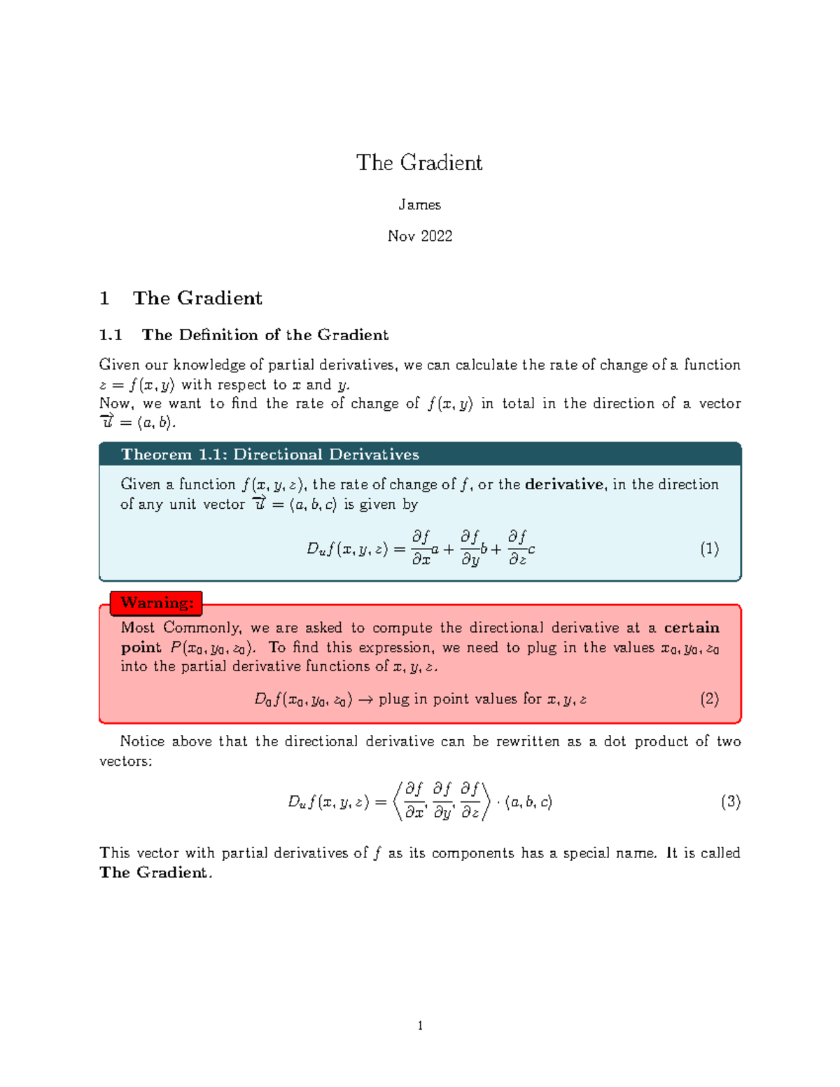 14.5 - The Gradient - The Gradient James Nov 2022 1 The Gradient 1 The ...