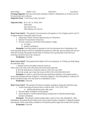 Immobility - Lecture notes 21 - Heidi White RNSG 10/14/21 Care Plan 3 ...