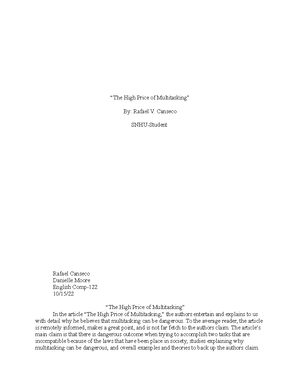 2-2 Assignment Writing Notes - 2-2 Assignment: Writing Notes Name ...