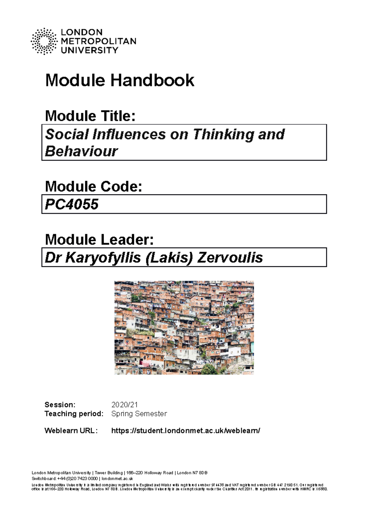 PC4055 Module Handbook 2020-21 (updated Mar 2021) - Module Handbook ...
