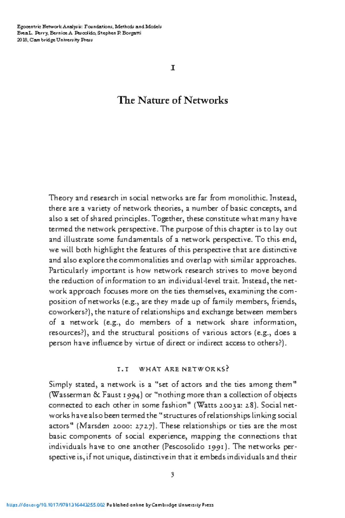The Nature of networks - syllabus de la troisième partie du cours - 1 ...