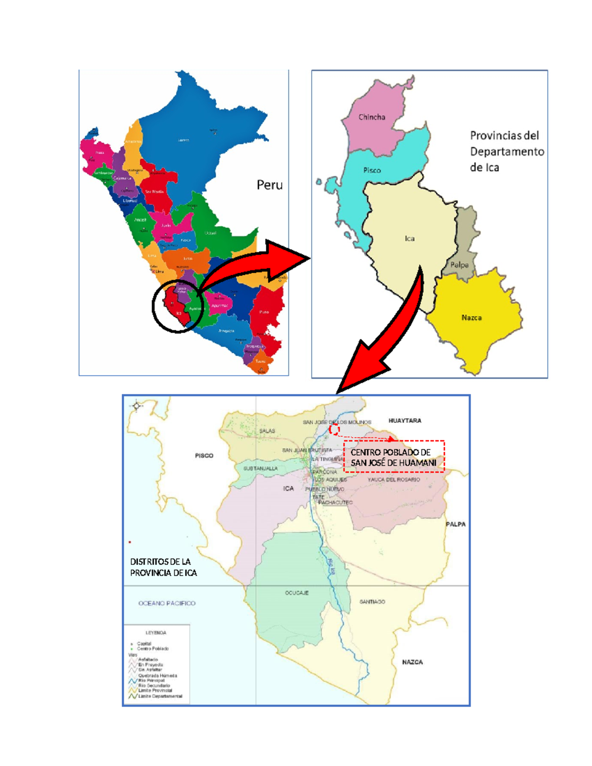 Mapa politico ica - Metodología de la investigación - CENTRO POBLADO DE ...