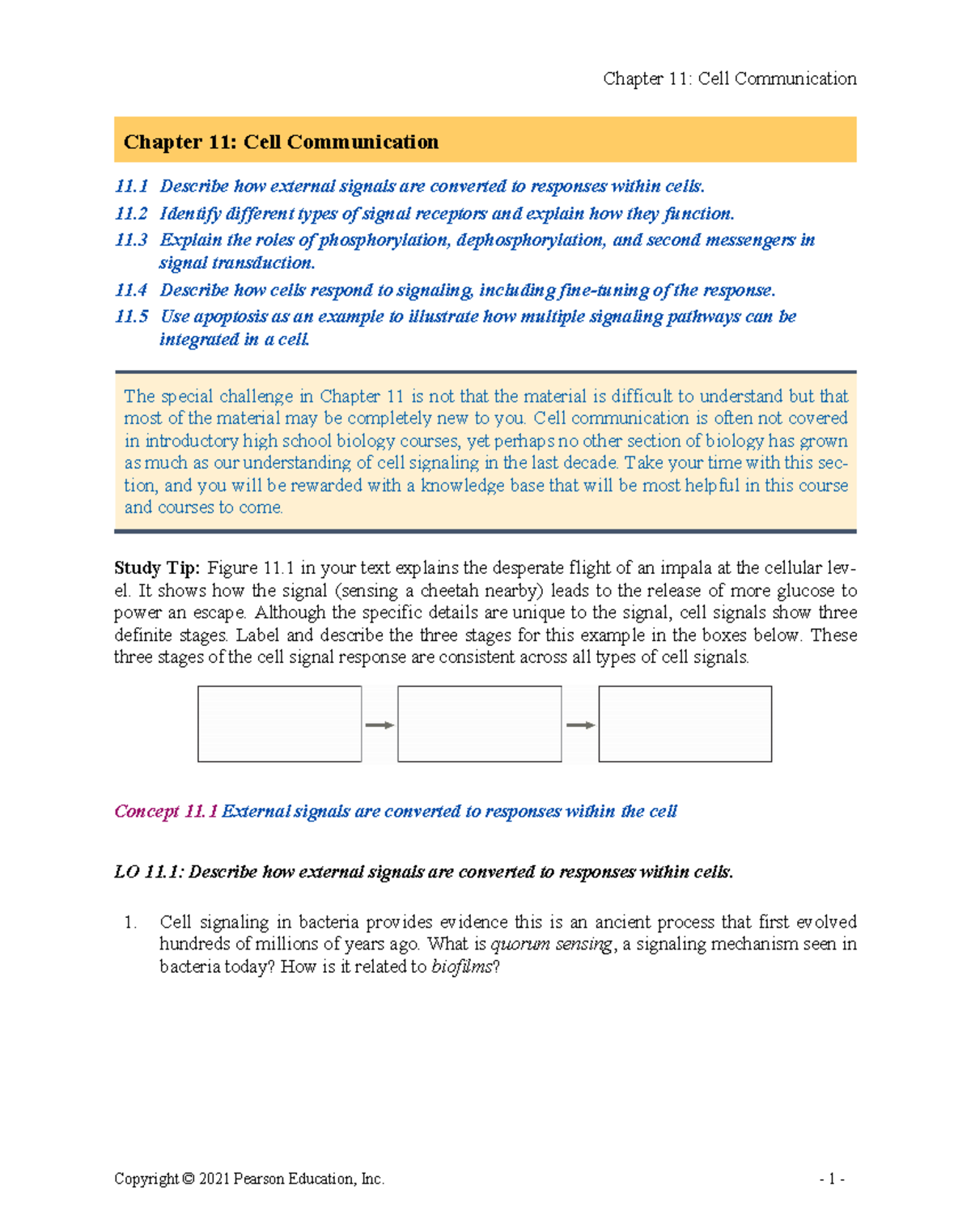 AP Bio reading guides - Copyright © 2021 Pearson Education, Inc. - 1 ...