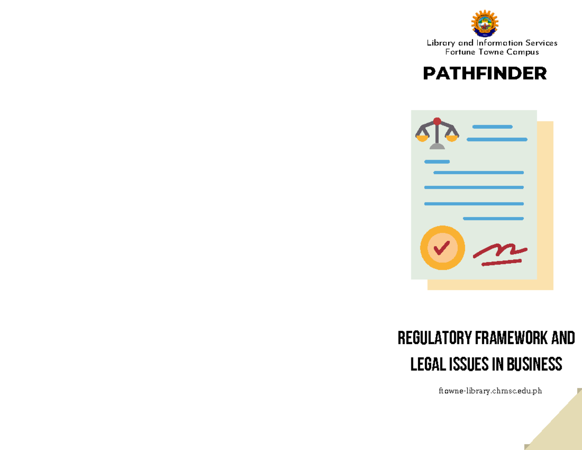 Regulatory Framework and Legal Issues in Business - PATHFINDER ...