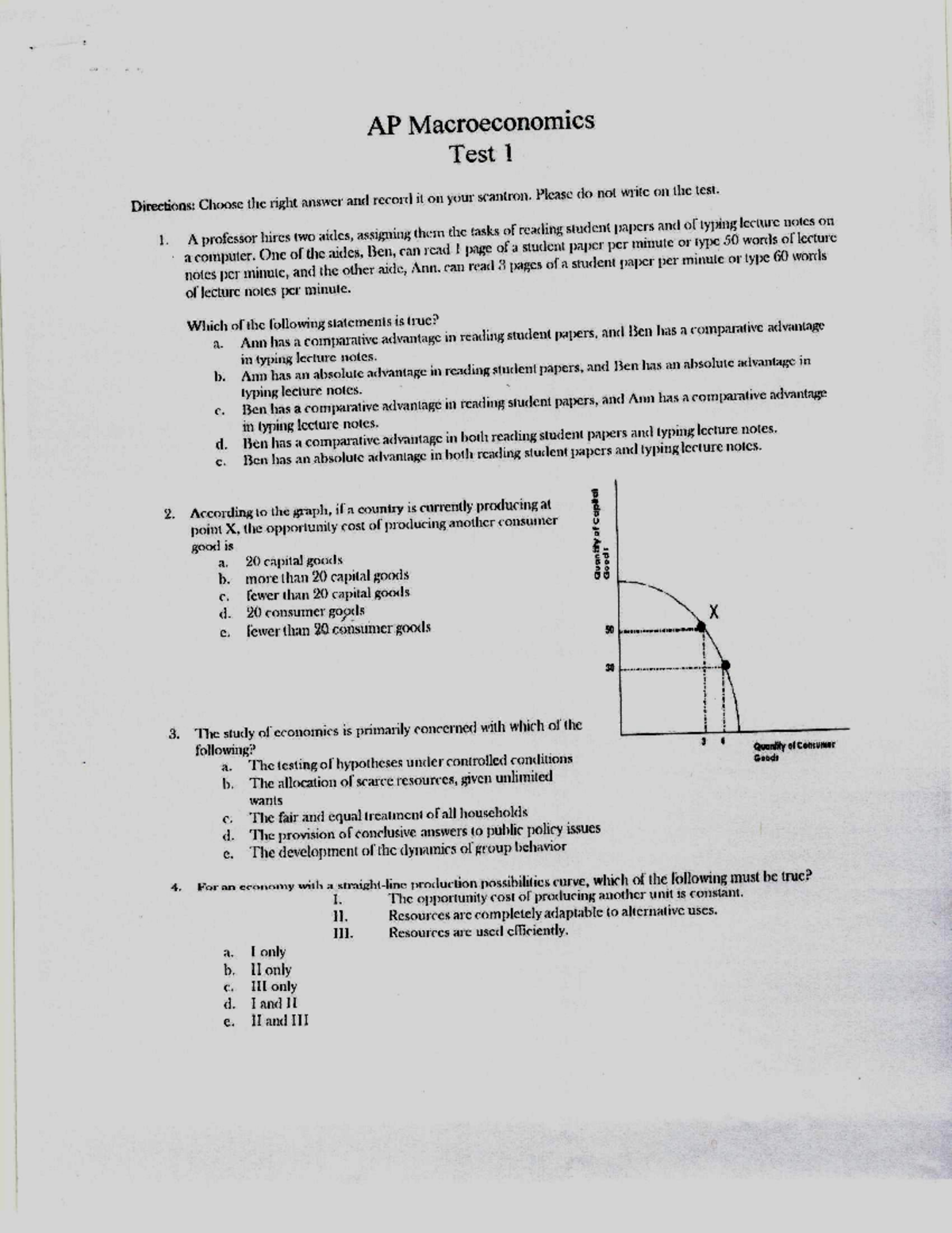 AP+Macro+Unit+1+Exam+-+Dave+-+odd+pages - AP Macroeconomics Test 1 ...
