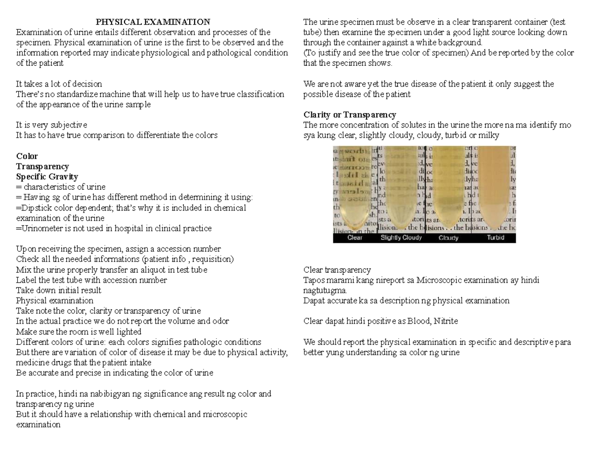 Physical- Examination- Lecture - PHYSICAL EXAMINATION Examination of ...