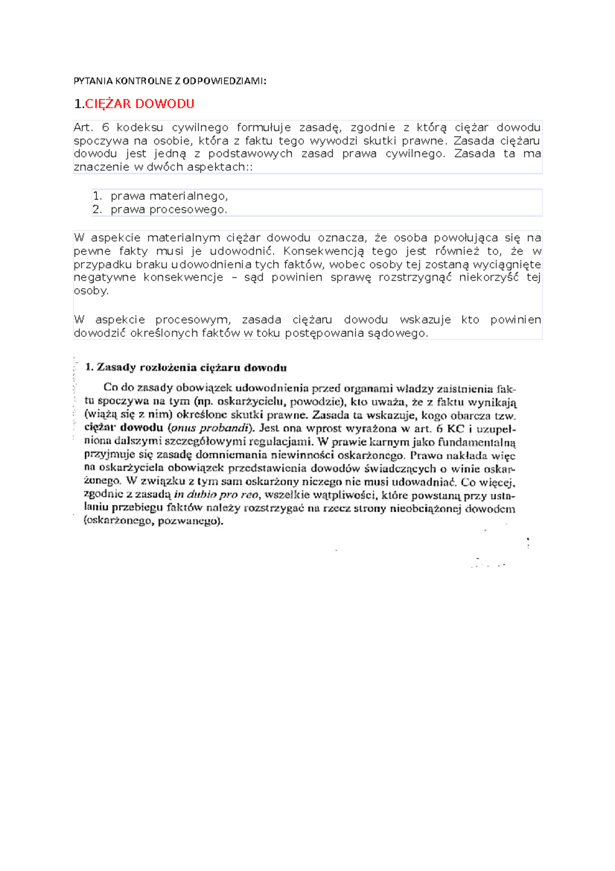 Pytania Kontrolne Z Odpowiedziami pierwsze 40 pytań - PYTANIA KONTROLNE Z ODPOWIEDZIAMI: 1ĘŻAR ...