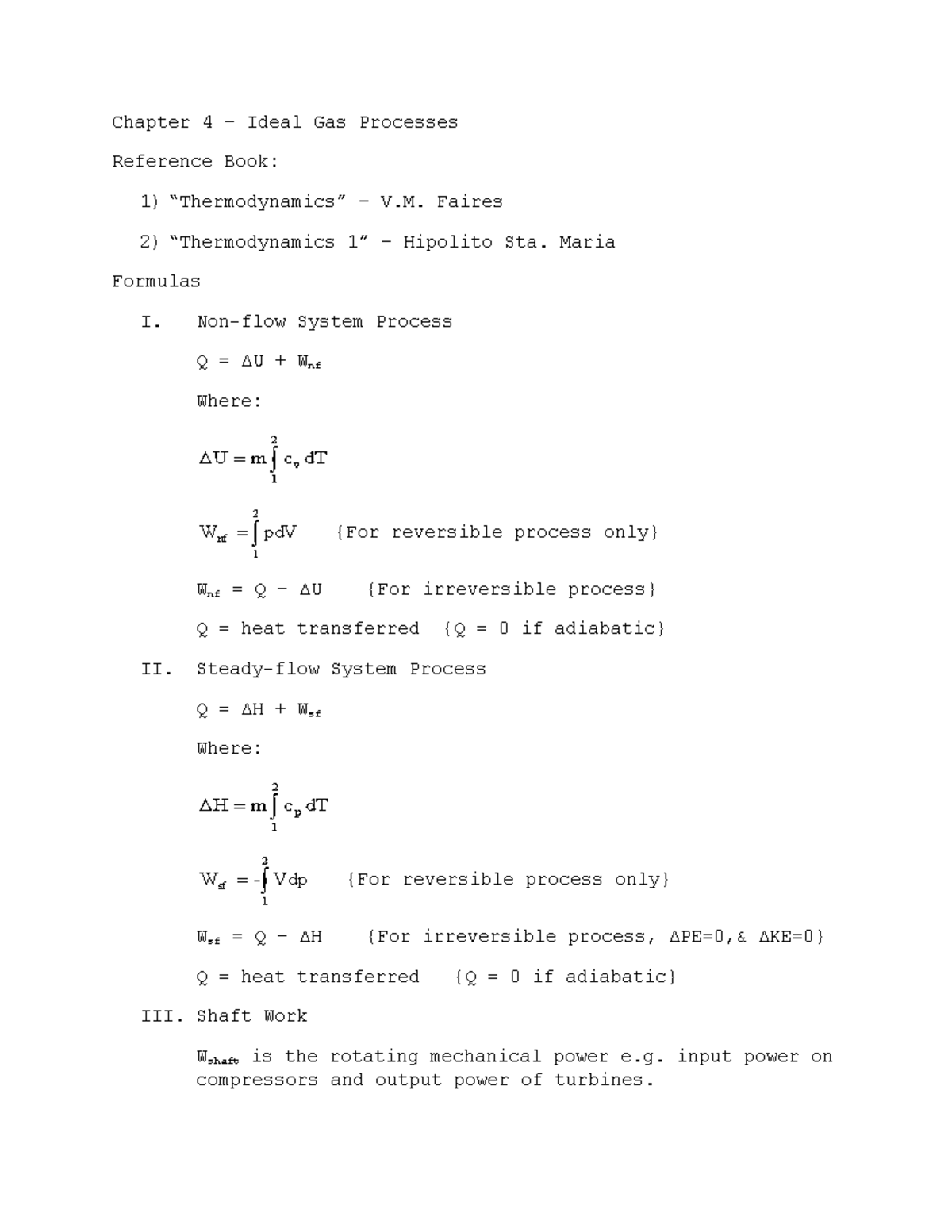 437933710 Chapter 4 Ideal Gas Processes Lecture 1 Chapter 4 Ideal