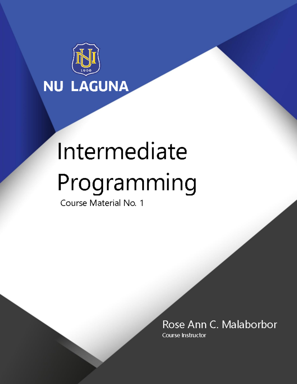 Module 1-Review in Repetition Structures - Intermediate Programming ...