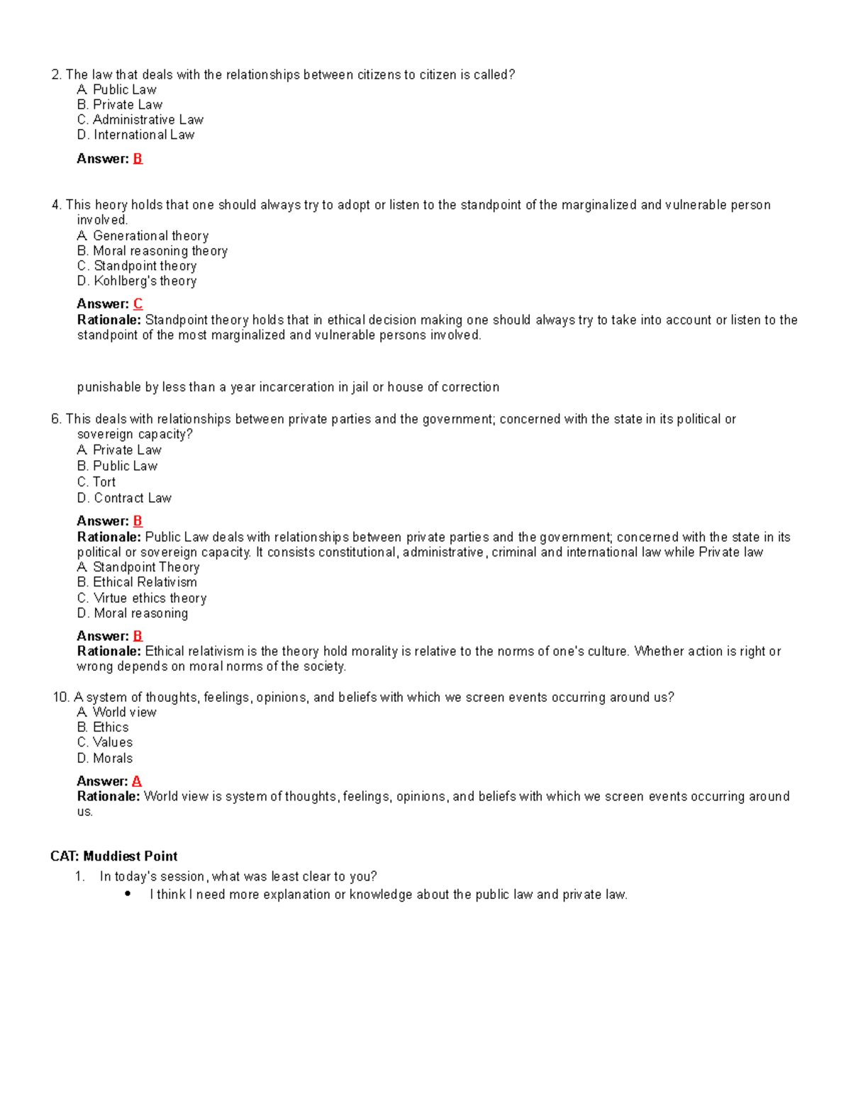 Saaaaas 4 - Lecture notes 4 - The law that deals with the relationships ...