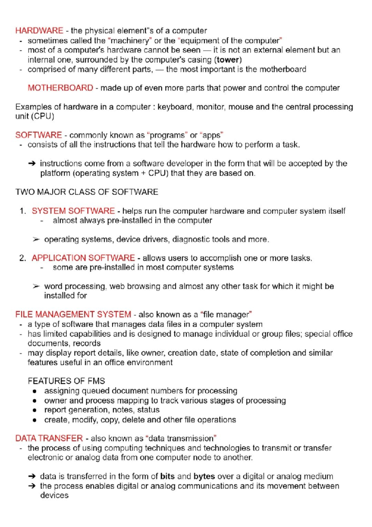 IT Application Tools in Business Notes - BS Accountancy - Studocu
