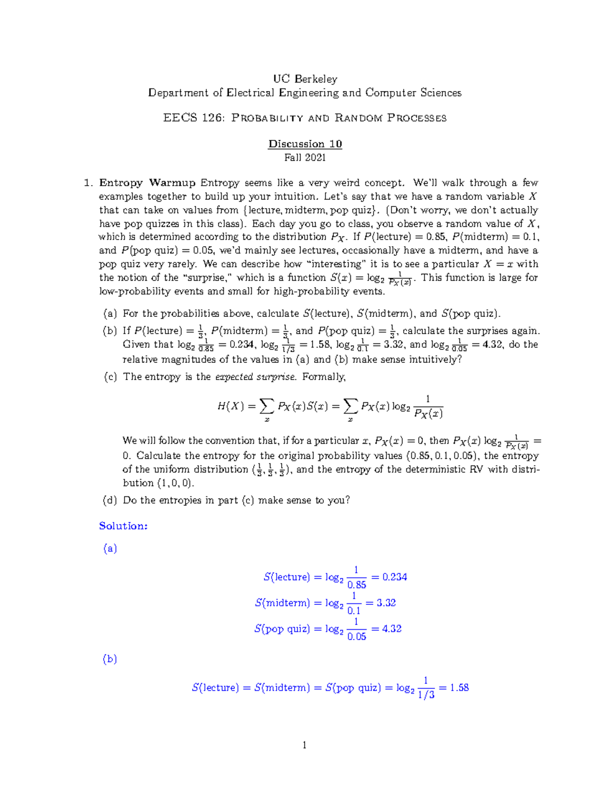 Dis10-sol - Dis10sol - UC Berkeley Department of Electrical Engineering ...