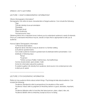 Speech Unit 13 Reading Notes - SPEECH: UNIT 13 CHAPTER 14: PERSUASIVE ...