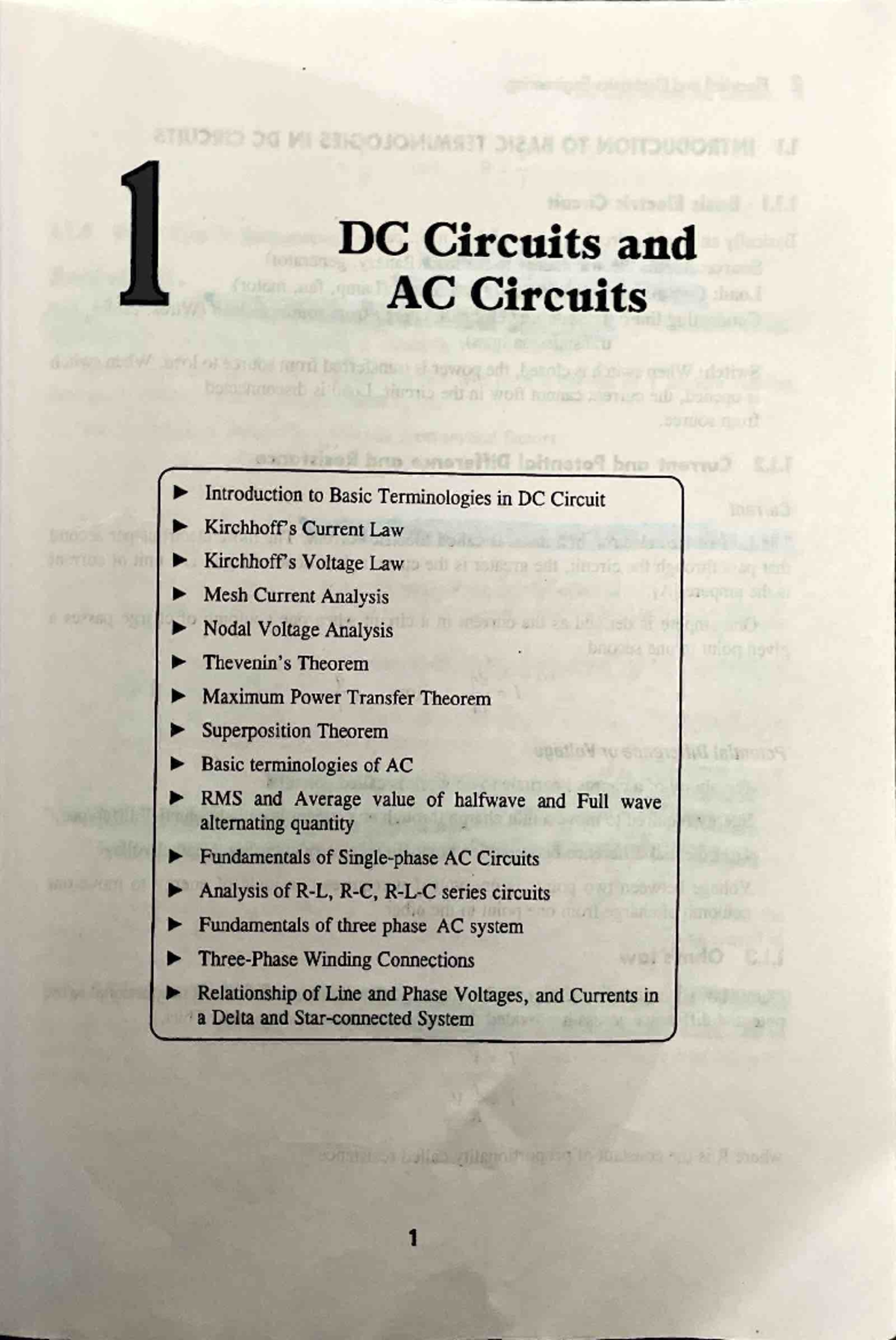 Eee pdf 1 - r DC Circuits and AC Circuits Introductionto Basic Tenninologies inDCCircuit - Studocu